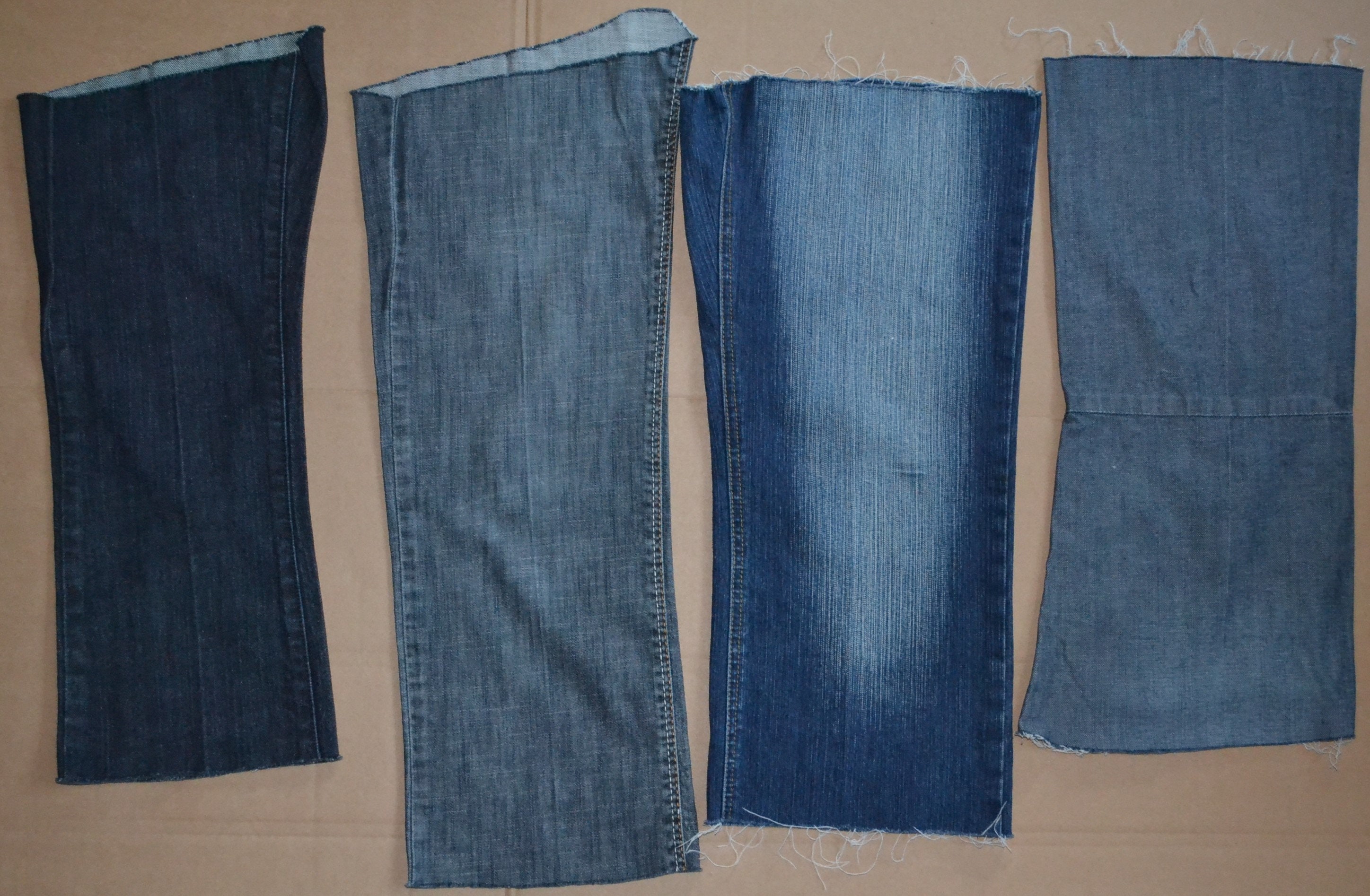 Denim Scrap Legs, Scraps Jeans, Pieces of Jeans, Recycled Denim Scraps ...