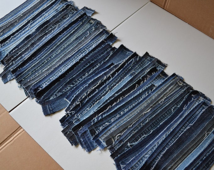 Scraps Jeans, Pieces of Jeans, Denim Scraps - Etsy