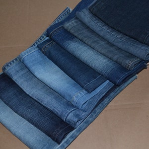 Denim Scrap Legs, Scraps Jeans, Pieces of Jeans, Recycled Denim Scraps ...