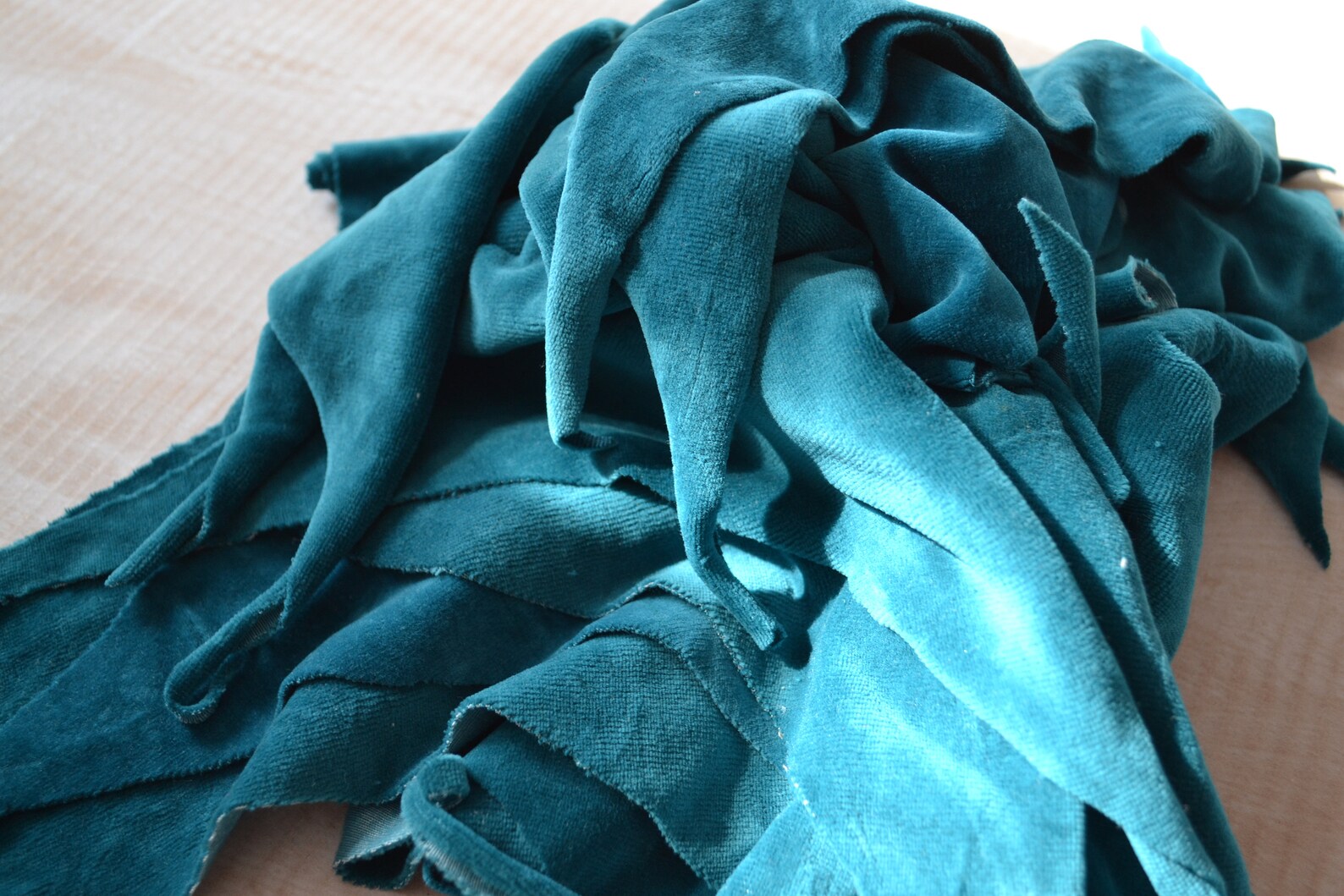 Velvet Fabric, Silky Soft Cotton Velour Scraps, Scraps Velvet, Velvet ...