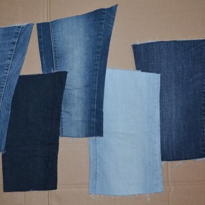 Denim Scrap Legs, Scraps Jeans, Pieces of Jeans, Recycled Denim Scraps ...