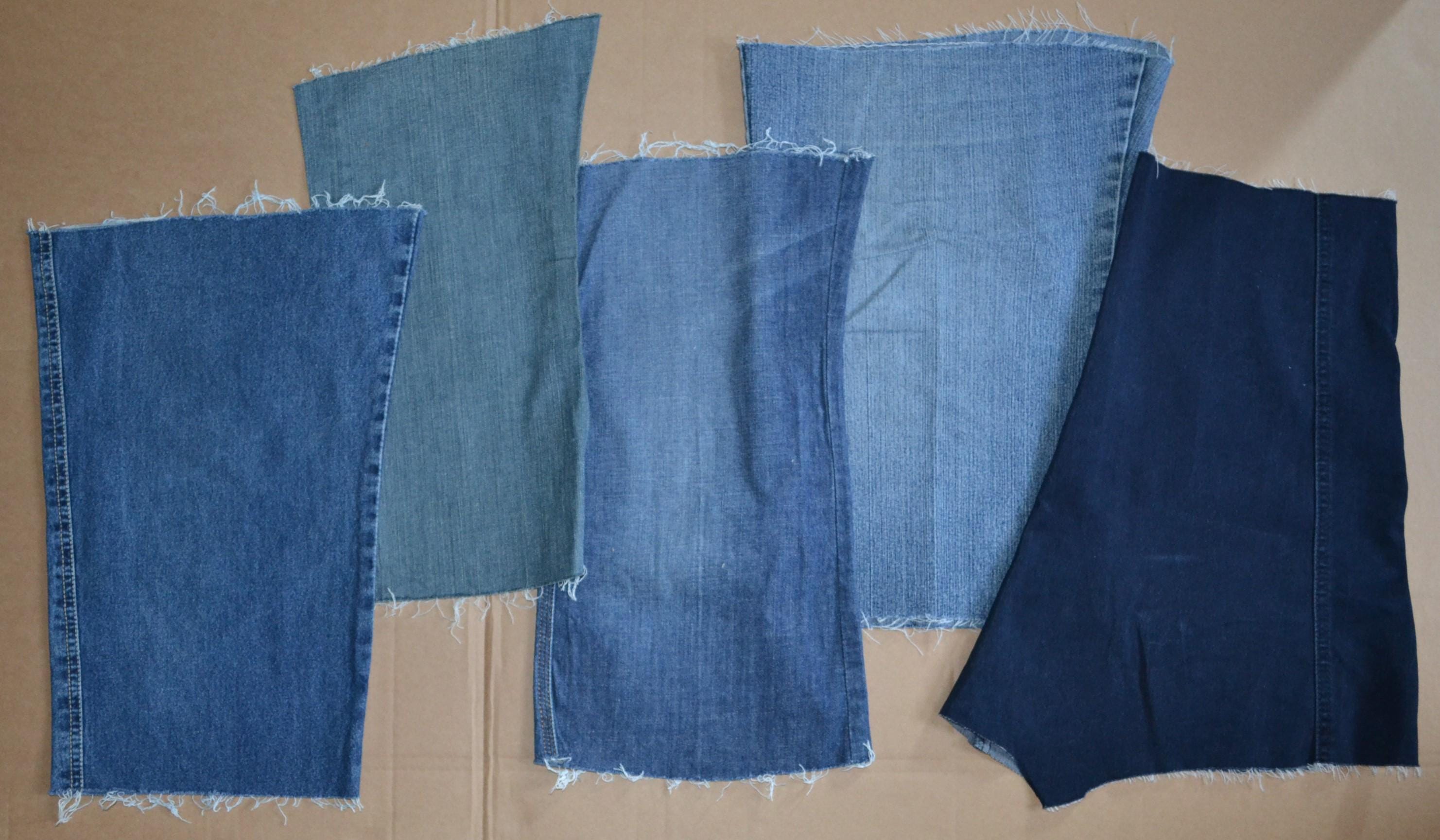 Recycled Denim Scraps, Denim Scrap Legs, Scraps Jeans, Pieces of Jeans ...