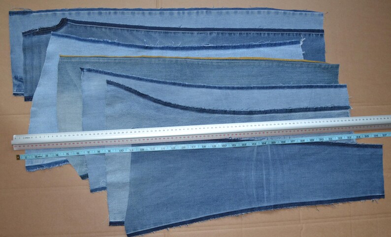 Denim Scrap Legs, Scraps Jeans, Pieces of Jeans, Recycled Denim Scraps ...