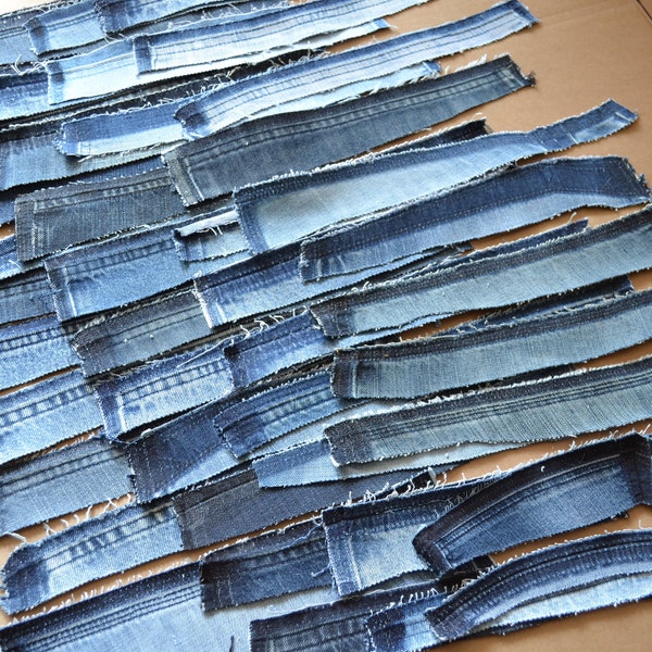 Denim Scraps - Etsy