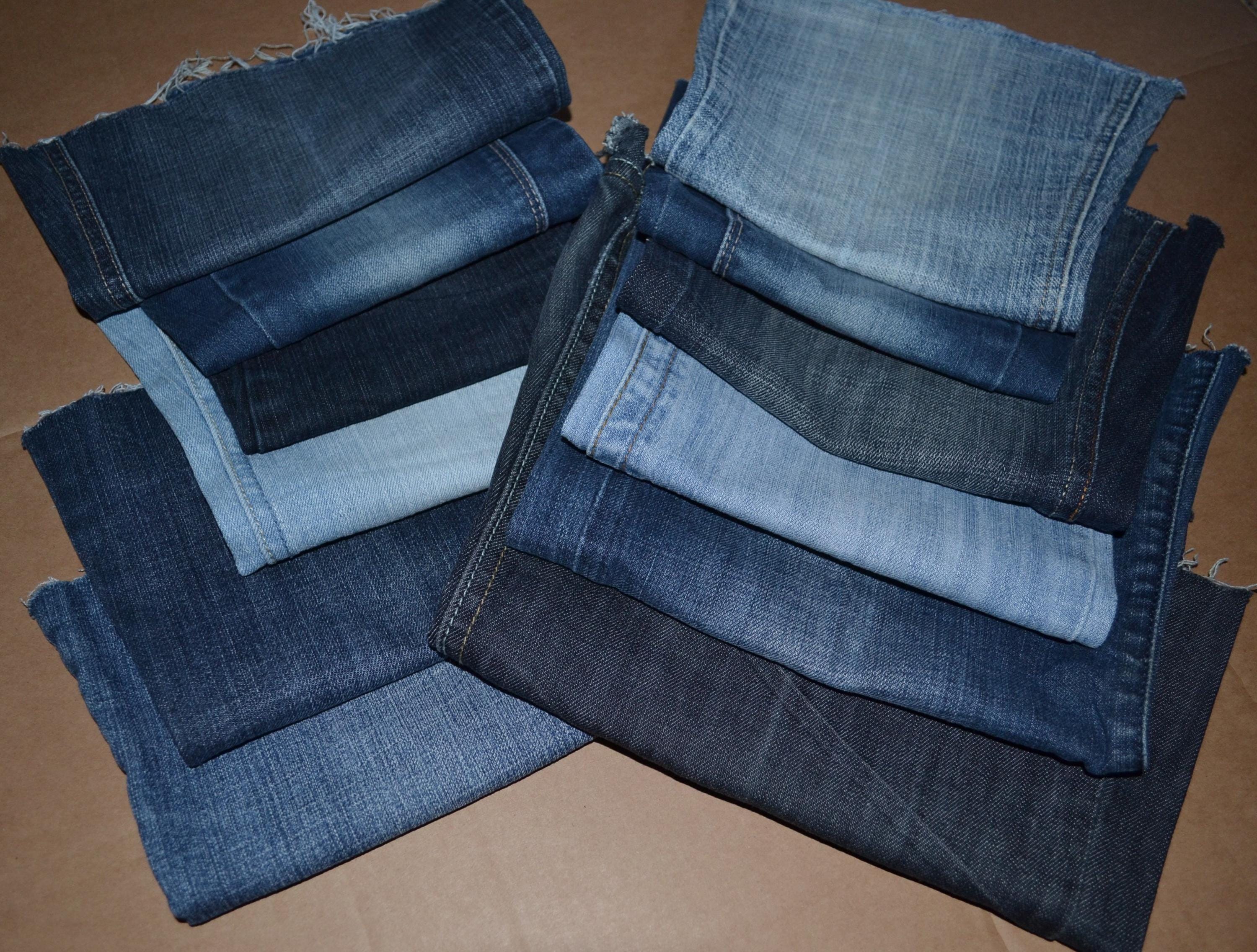 Denim Scrap Legs, Scraps Jeans, Pieces of Jeans, Recycled Denim Scraps ...