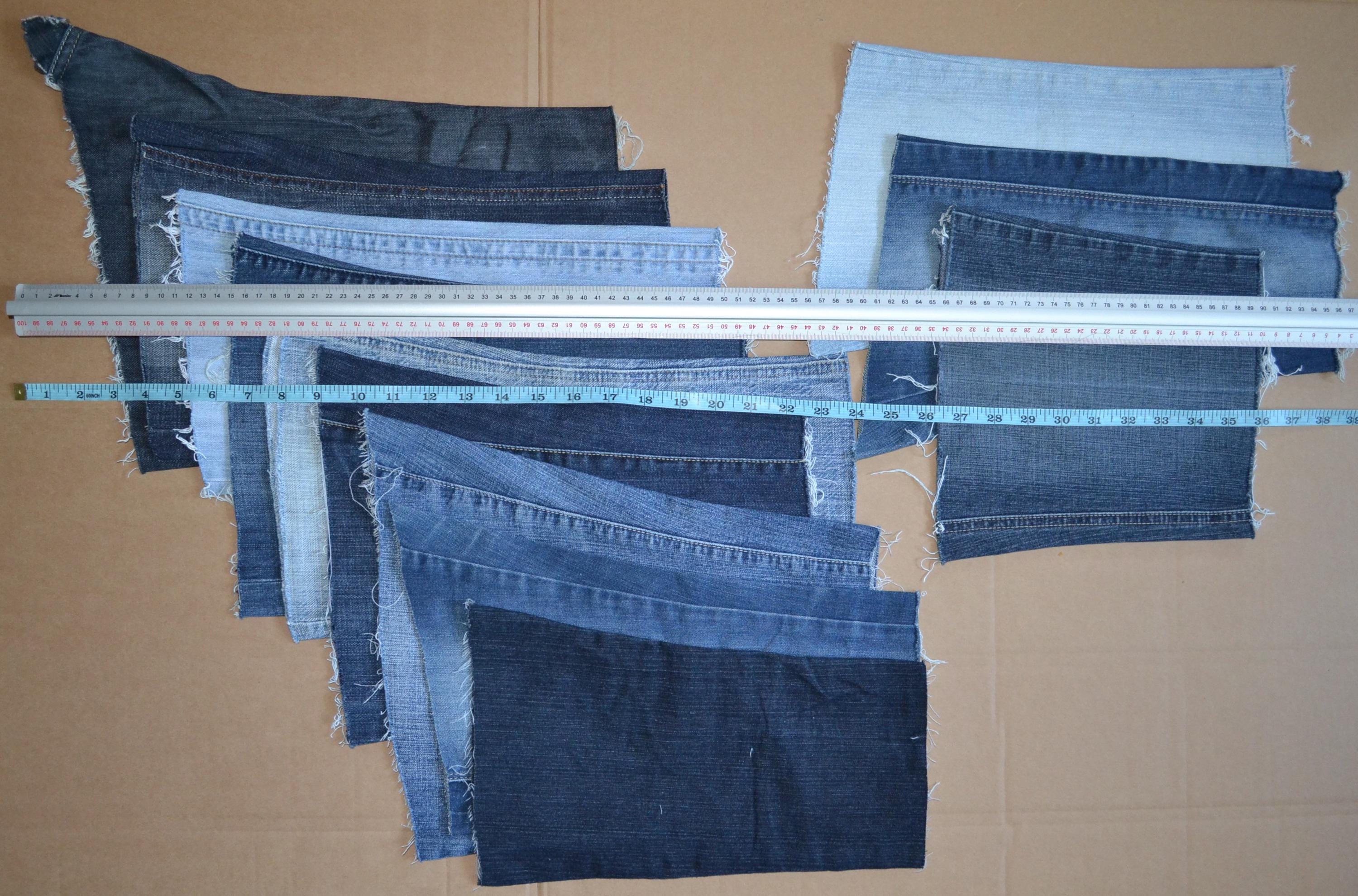 Denim Scrap Legs, Scraps Jeans, Pieces of Jeans, Recycled Denim Scraps ...