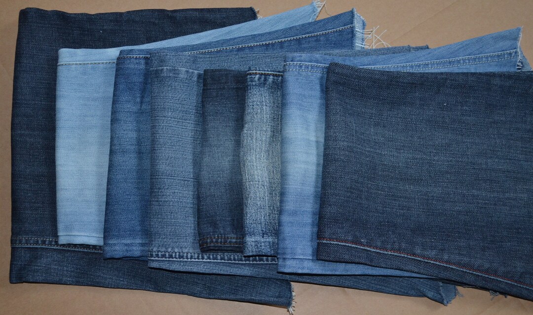 Denim Scrap Legs, Scraps Jeans, Pieces of Jeans, Recycled Denim Scraps ...