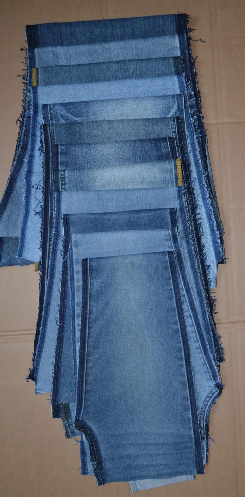Denim Scrap Legs, Scraps Jeans, Pieces of Jeans, Recycled Denim Scraps ...