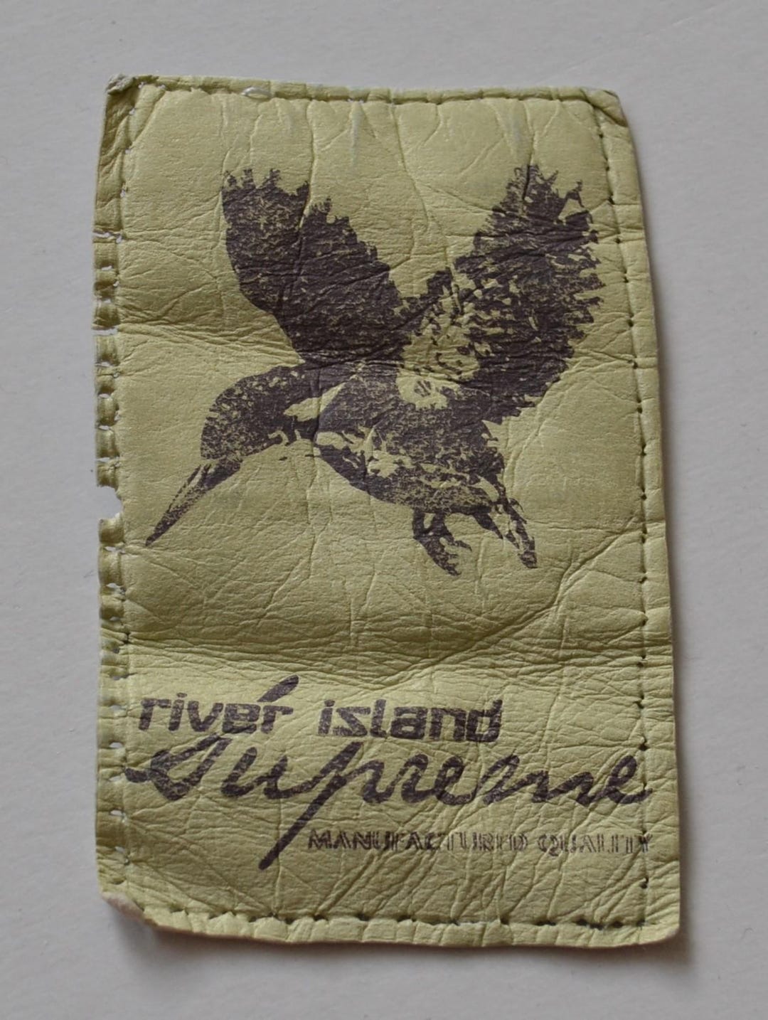 Vintage River Island Labels. Recycled Vintage Denim Label River Island ...