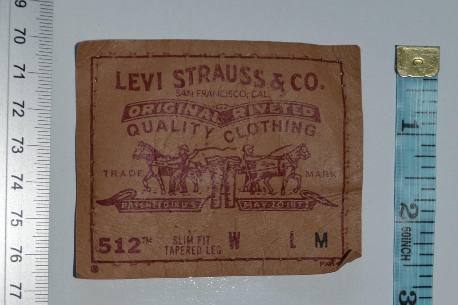 Vintage Levi's Labels. Recycled Vintage Denim Label Levi. Recycled ...