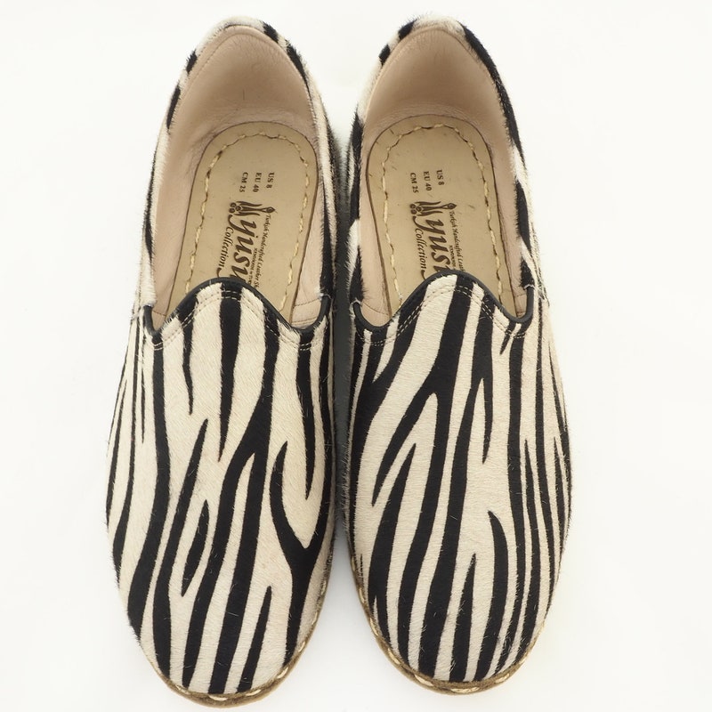 Zebra Print Shoes - Etsy