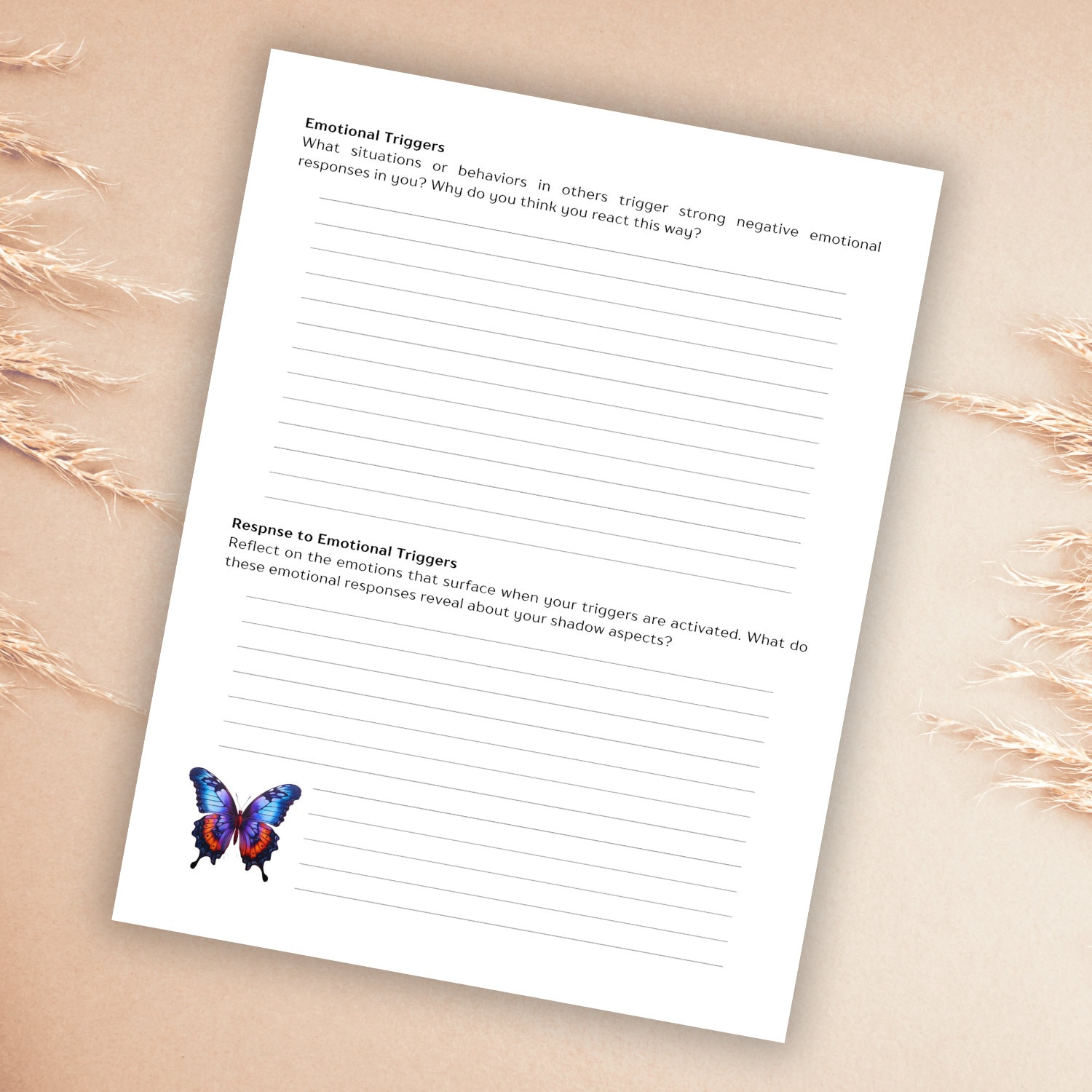 Shadow Work Journal Prompts + Worksheets | Printable Lettter + A4 ...