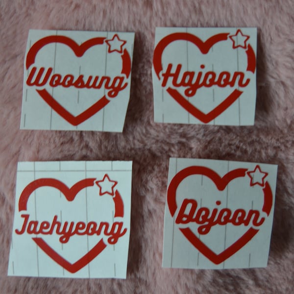 Kpop Name Stickers - Etsy