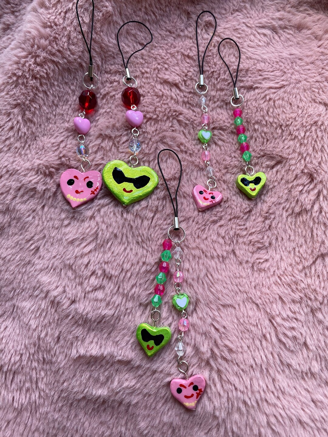 Kpop SKZ Stray Kids | Maxident Pipi Clay Heart Beaded Charm | Y2K Style ...