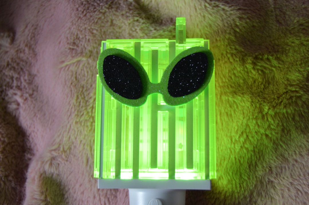 Kpop NCT Lightstick Deco Alien Sunglasses - Glitter Foam - Etsy