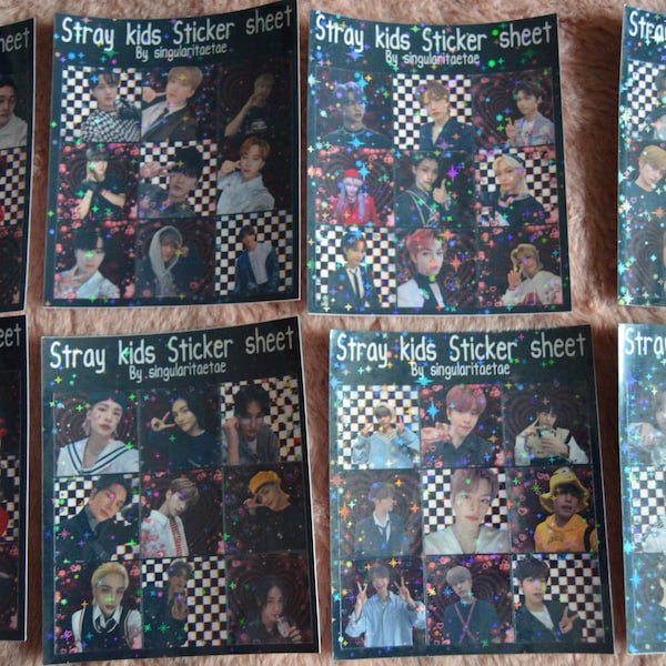 Square Stickers Sheet - Etsy