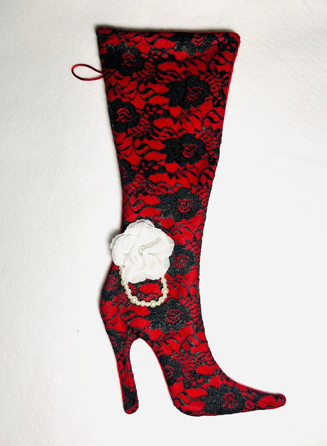 High Heel Boot Christmas Stocking - Etsy