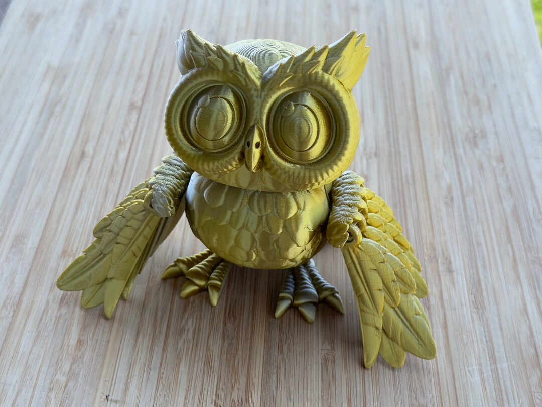 Flexi-factory Owl Desk Toy Articulating Rotating Head and - Etsy