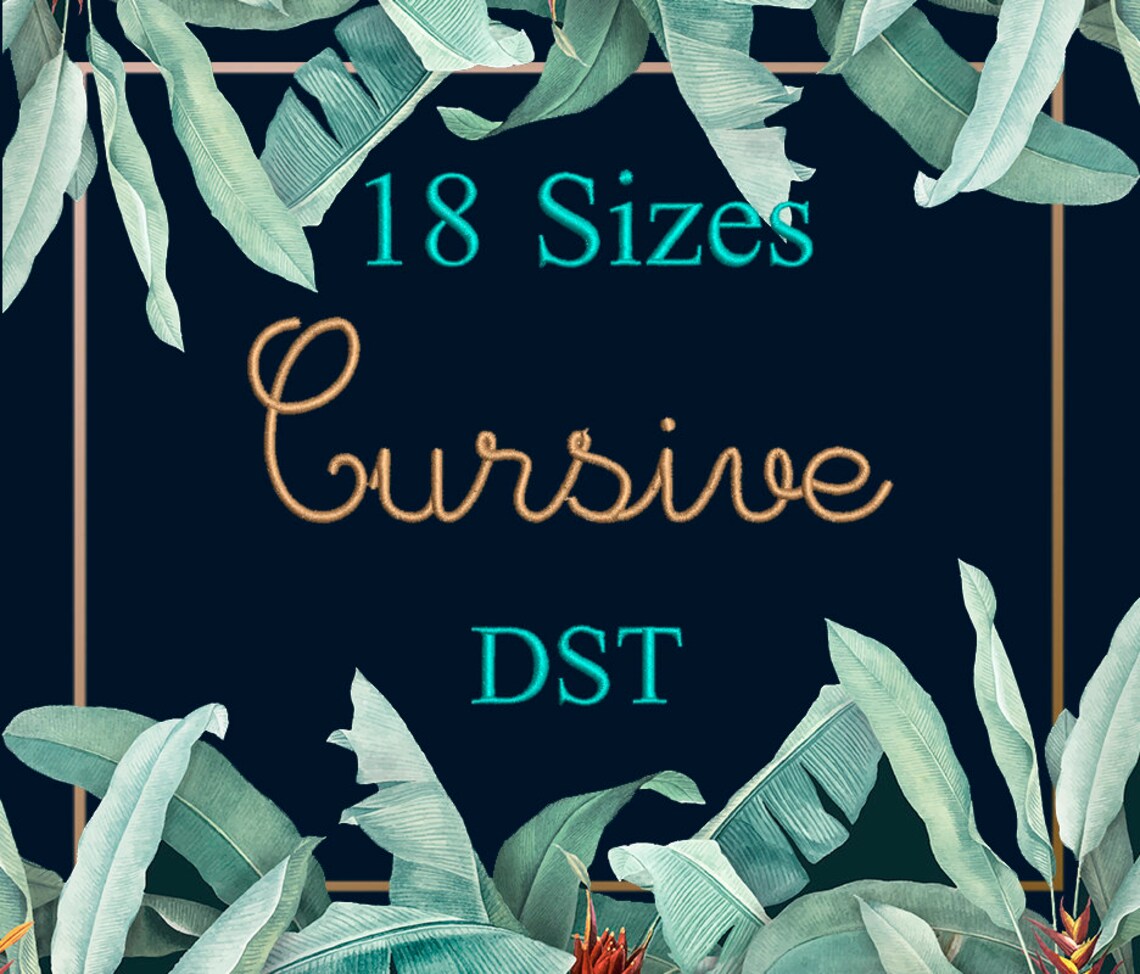 18 Sizes Cursive Fontdstcalligraphy Fontsscript | Etsy
