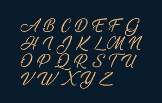 18 sizes Ananda Font,PES,Calligraphy Fonts,Script Fonts,Machine ...