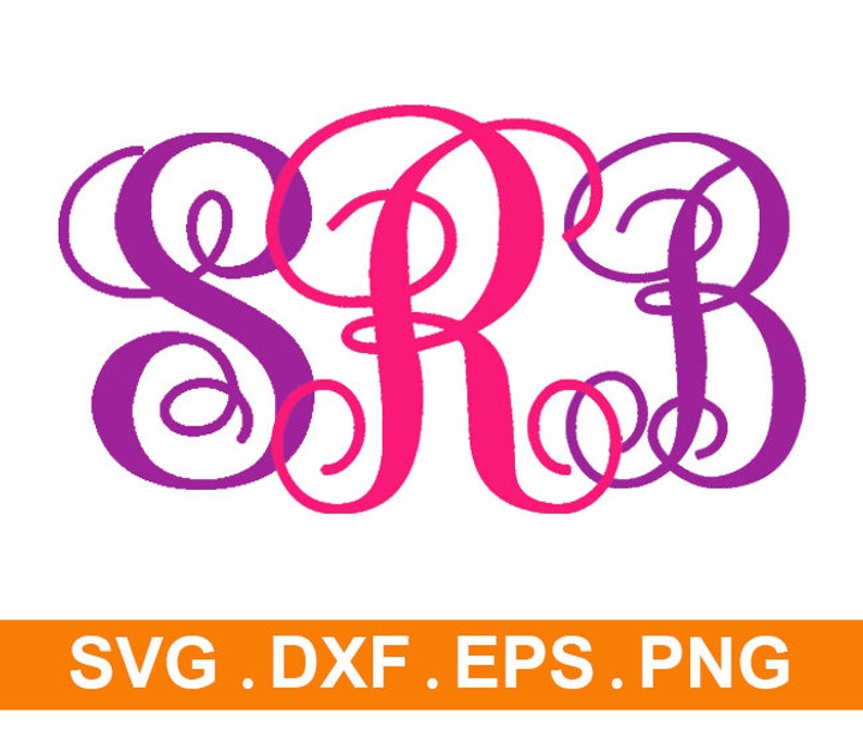 15 Monograms SVG Packmonogram Svgvine Fontfishtailfancy | Etsy