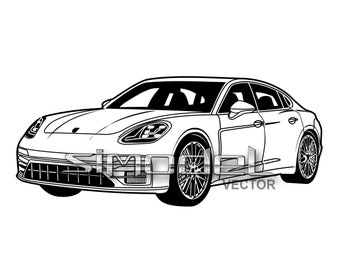 Porsche Panamera Png - Etsy
