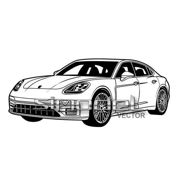 Porsche Panamera Drawing