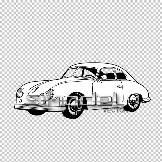 Porsche Vector Silhouette