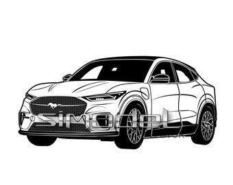 Mustang Mach E Svg - Etsy
