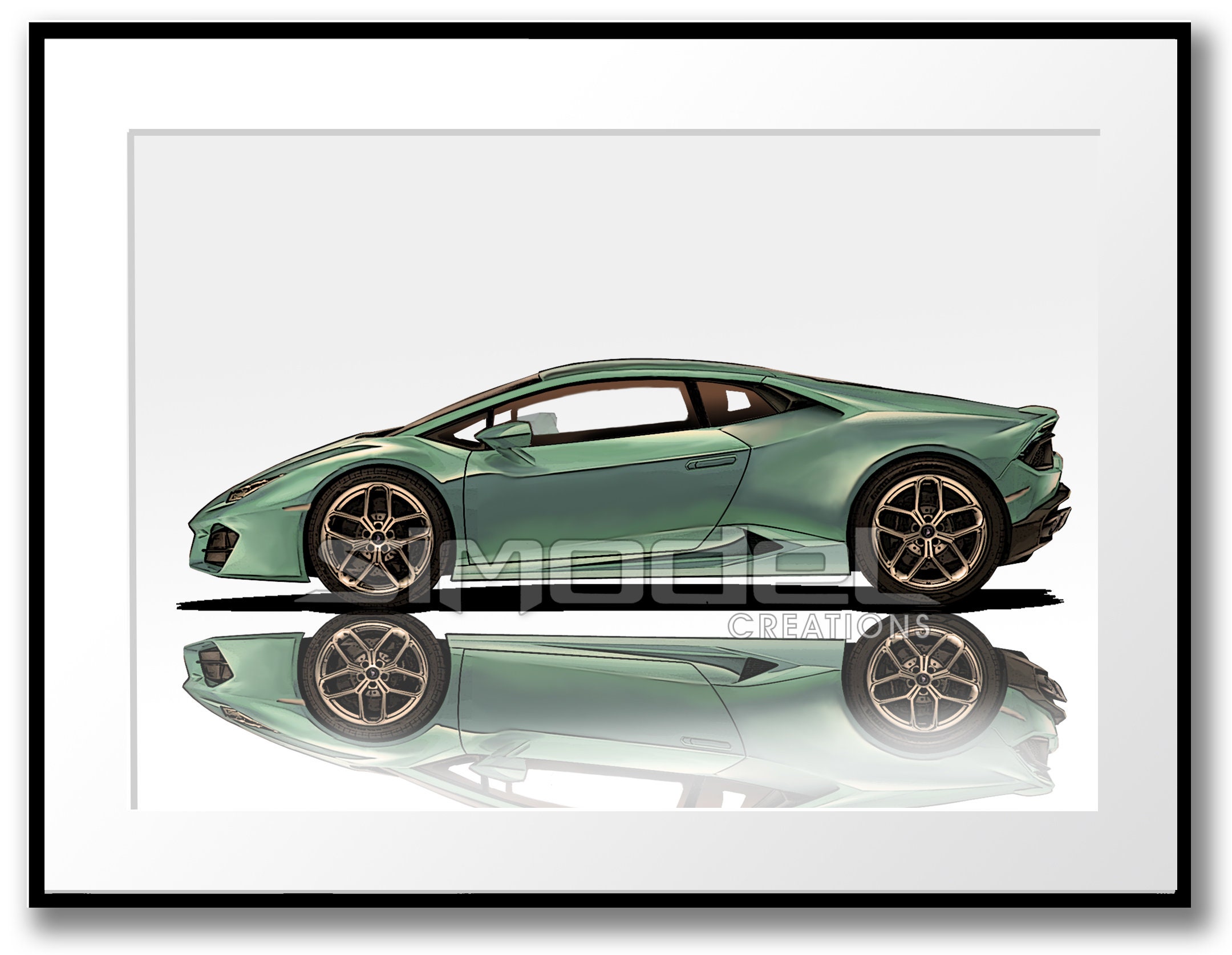 Lamborghini Huracan Profil Car Wall Art Decor Printable - Etsy UK