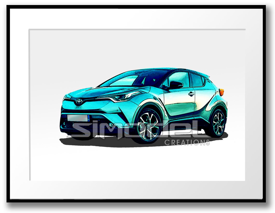 Toyota CH-R Car Wall Art Decor Printable Posterman Decor - Etsy