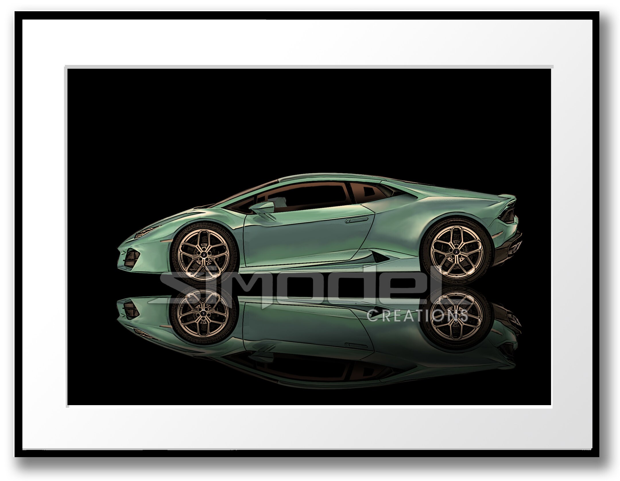Lamborghini Huracan Profil Car Wall Art Decor Printable - Etsy UK