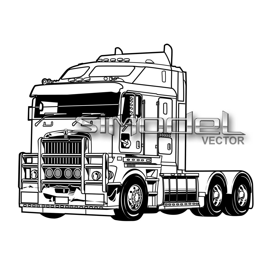 Semi Truck K200 Svg,ai,eps,pdf, Png, Jpg, Vector - Etsy New Zealand