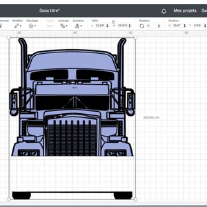Semi Truck Svg - Etsy