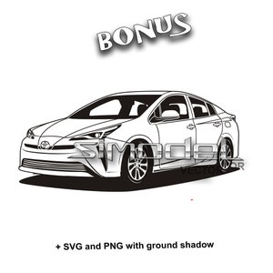 Toyota Prius Vector Cut Svg Eps Ai Dxf Png Jpg Pdf - Etsy
