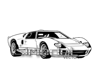 Ford Gt40 Art - Etsy