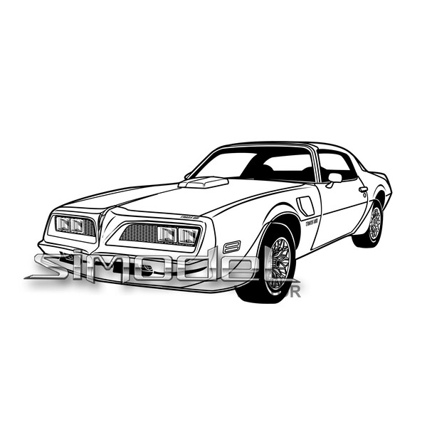 Pontiac Firebird Svg - Etsy