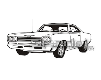 Roadrunner 1969 Svg - Etsy