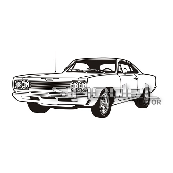 Roadrunner 1969 Svg - Etsy