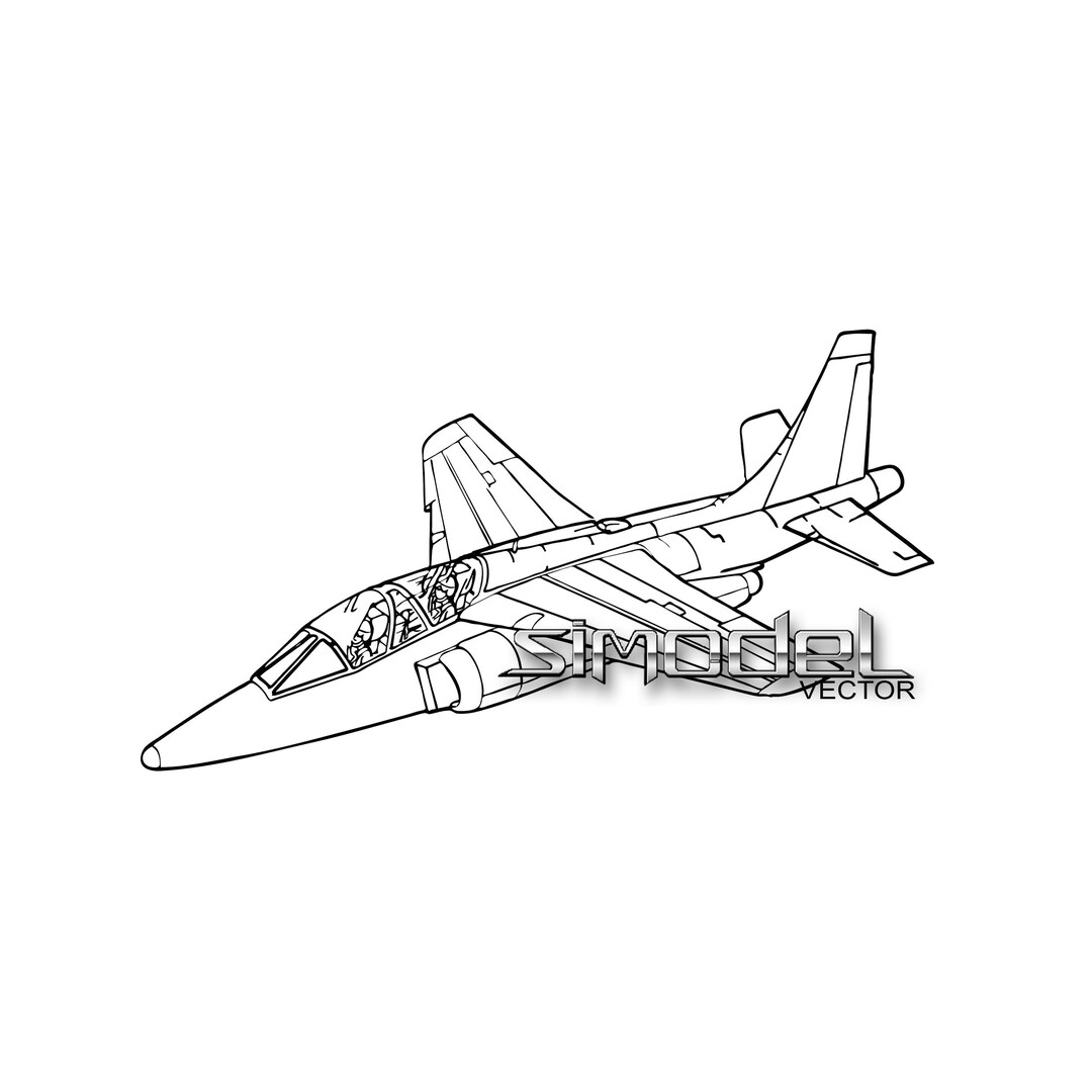 Alpha Jet Aircraft, Plane, Vector Svg,ai,dxf, Png - Etsy
