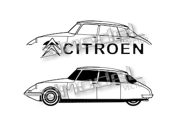 Citroen Car Vector | Etsy