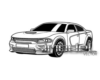 Dodge Charger Svg | Etsy