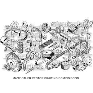 Hexagonal Head Screws Bolt, Vector, Fasteners, Svg,eps,ai,dxf, Png ...