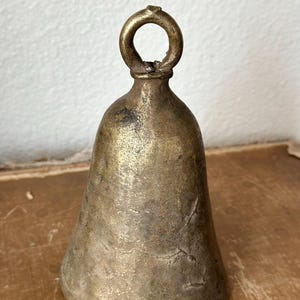 Antique Brass Cow Bell - Etsy