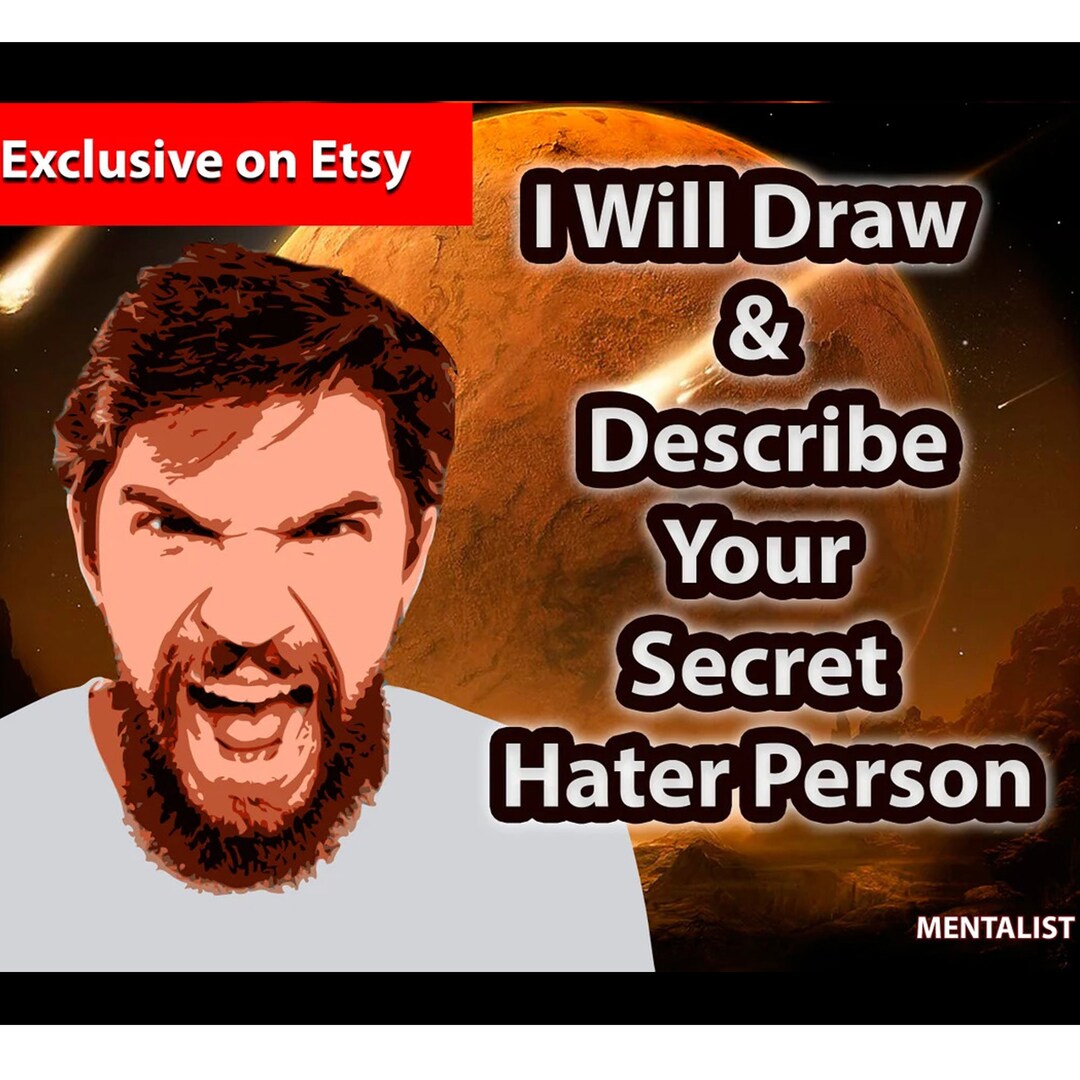 I Will Draw & Describe Your Secret Hater Person, Psychic Artist ...