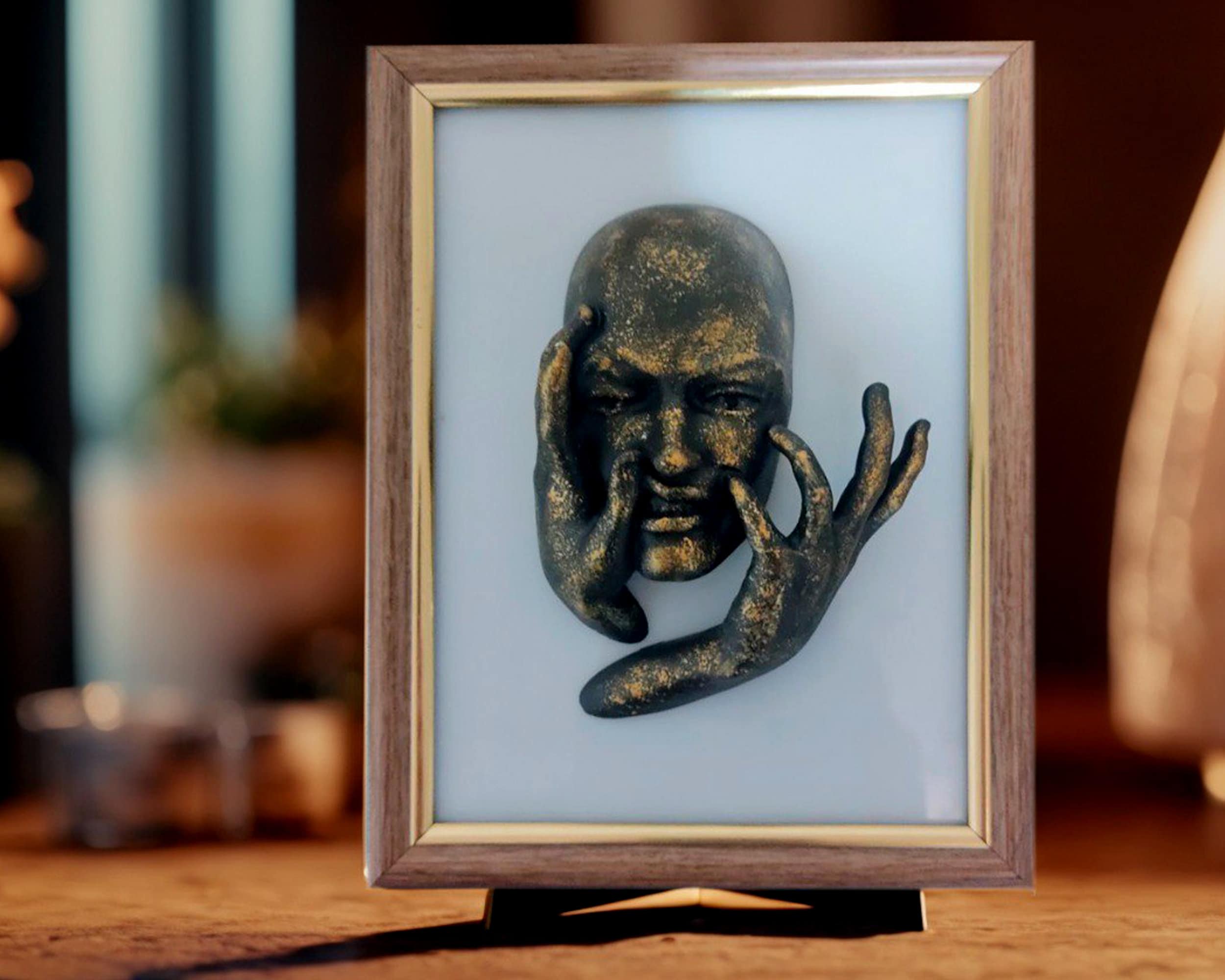 Framed Wall Art / 3D Printed "put a Smile on Your Face". Table Art ...