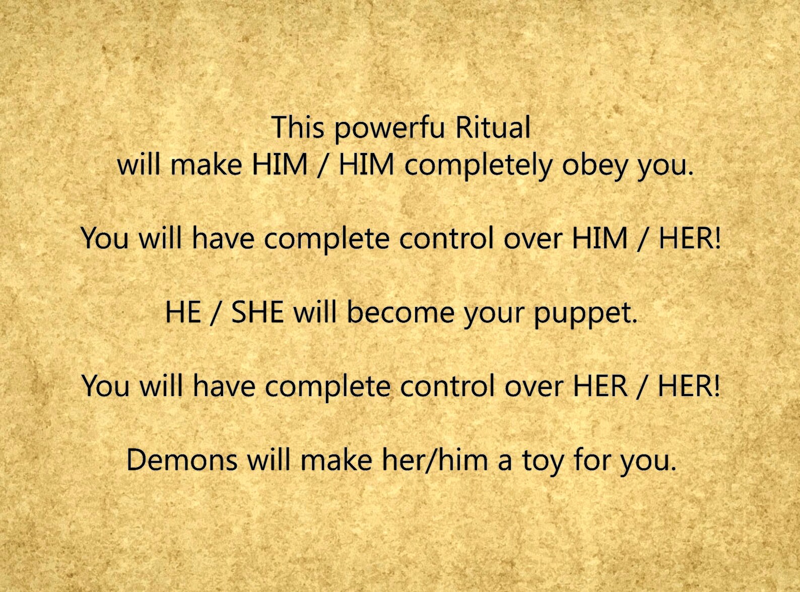 DOMINATION SPELL Possession and Dominance Ultimate Spell | Etsy