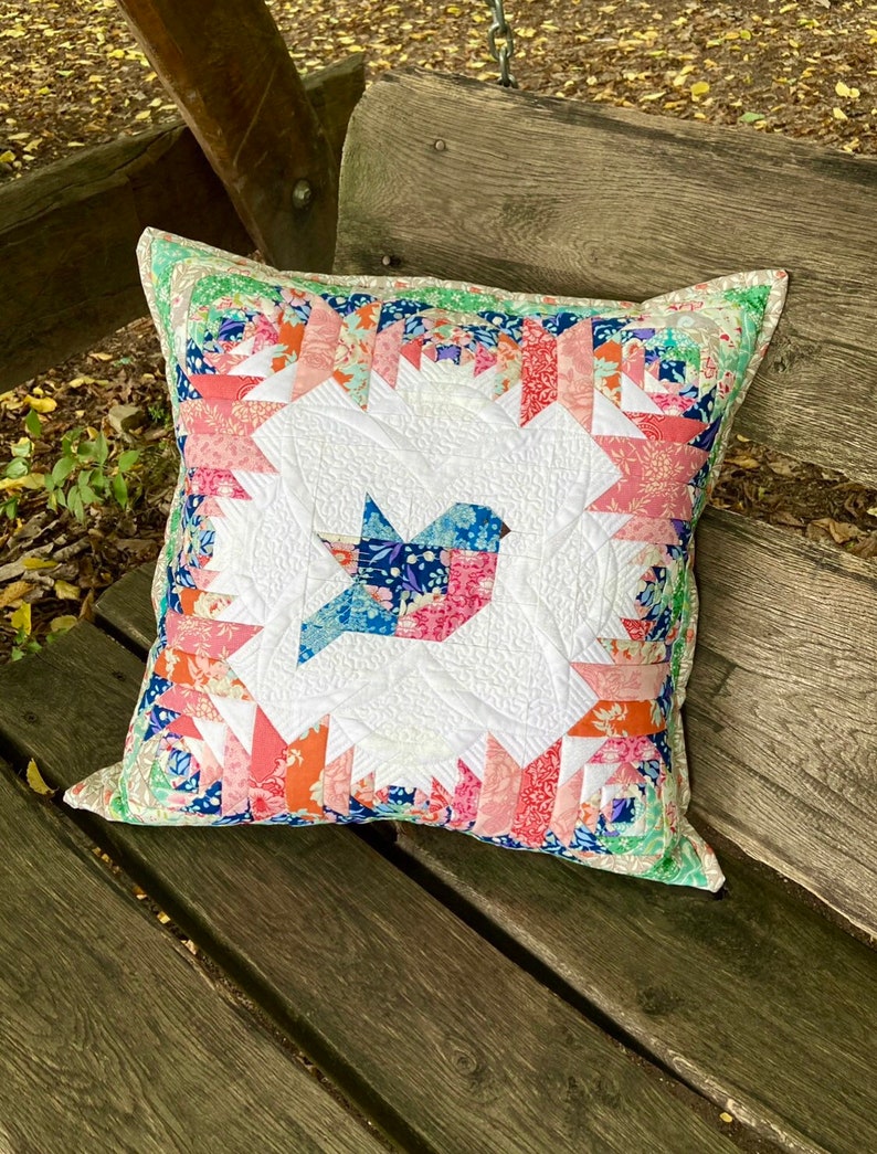 Quilt Pillow / Quilted Pillow Cover / Patchwork Pillow / Home Decor ...