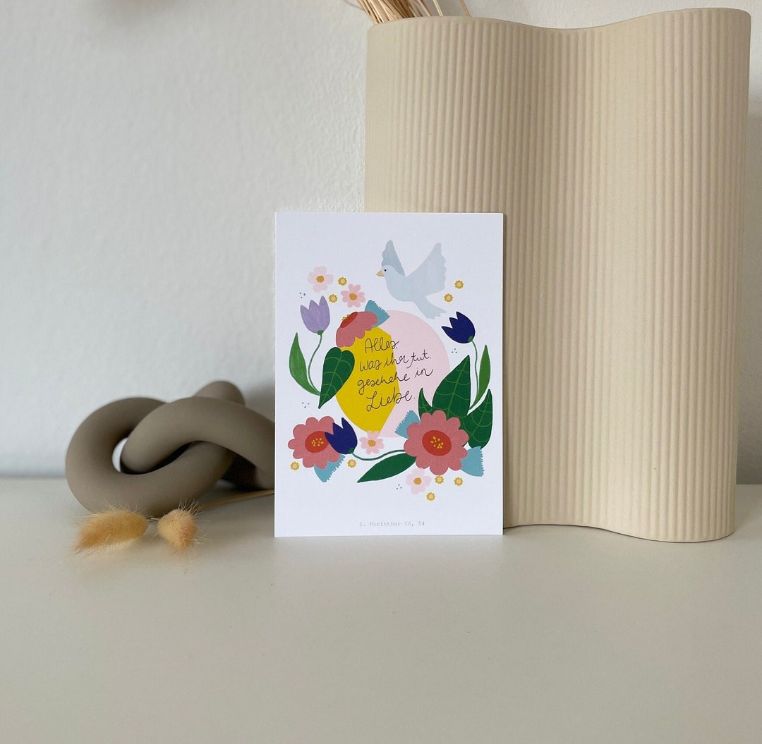 Postcard A6 I Annual Slogan 2024 everything You Do Be - Etsy