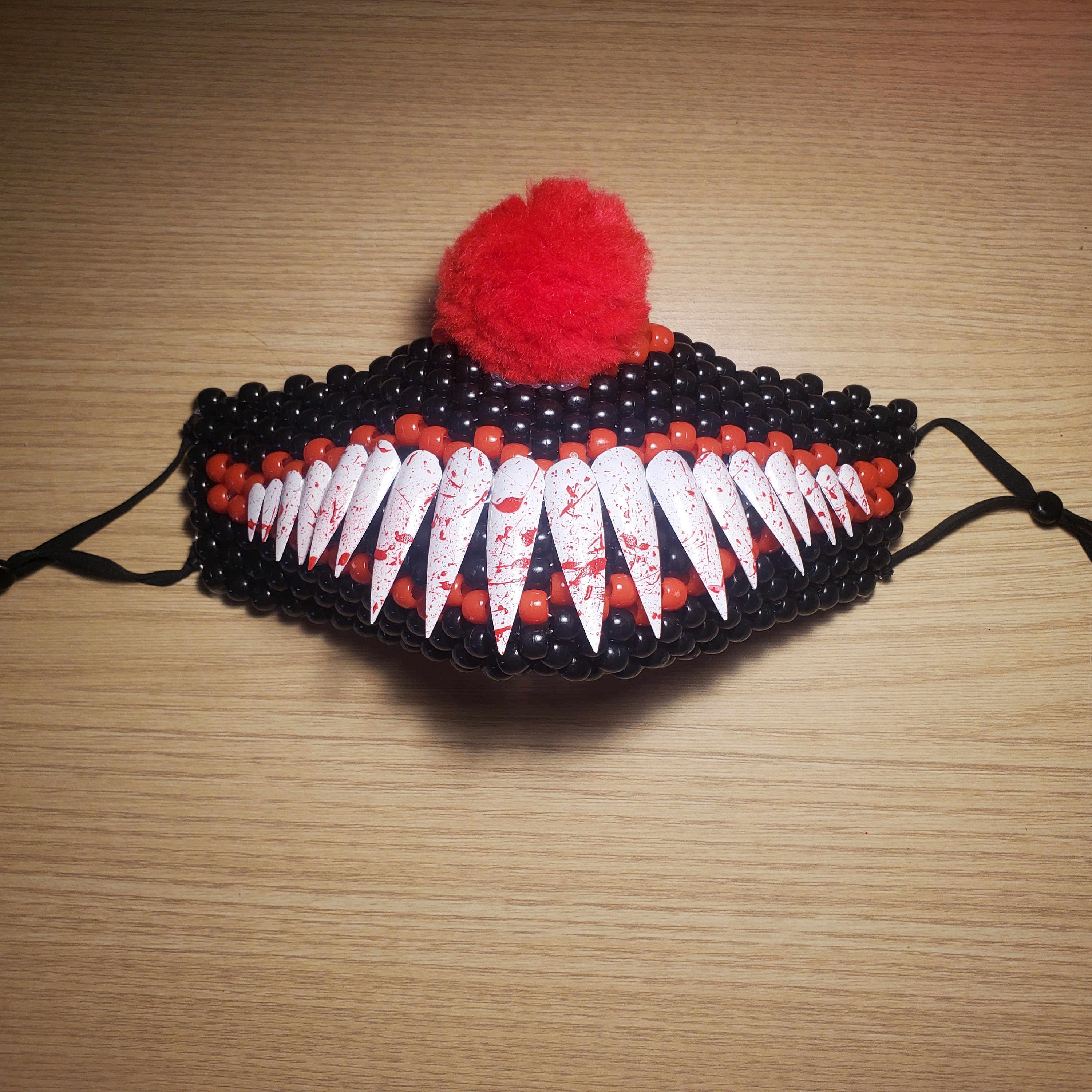 Scary Beaded Rave Masks